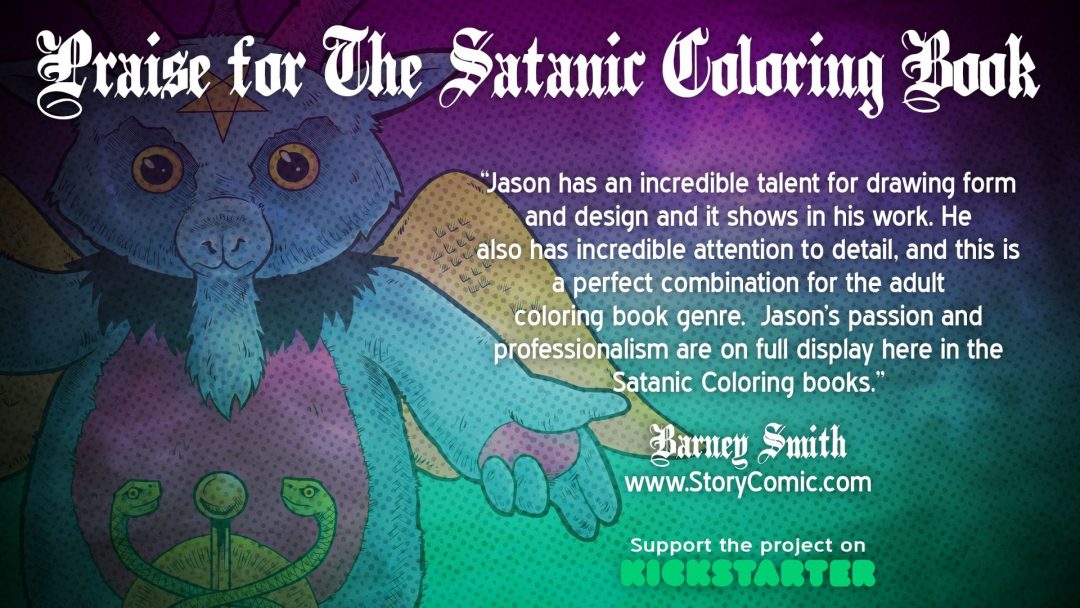 Indie Comic Creator Launches The Satanic Coloring Book Volumes 1 & 2 on ...